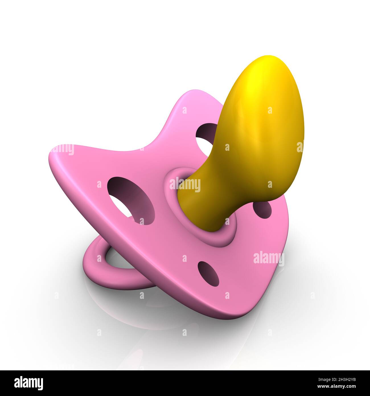 Pink pacifier 3d hi-res stock photography and images - Alamy