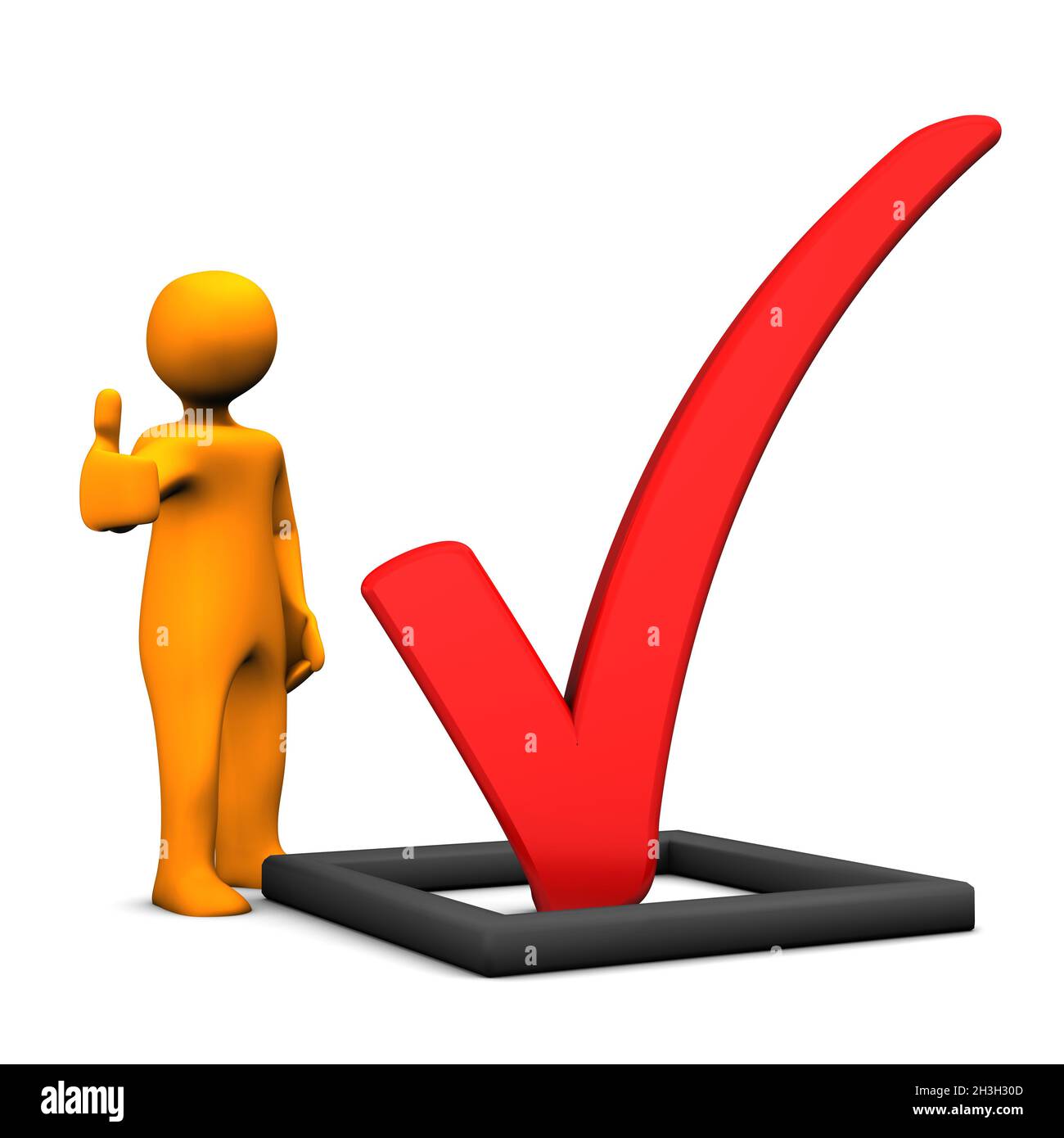 White guy check mark hi-res stock photography and images - Alamy