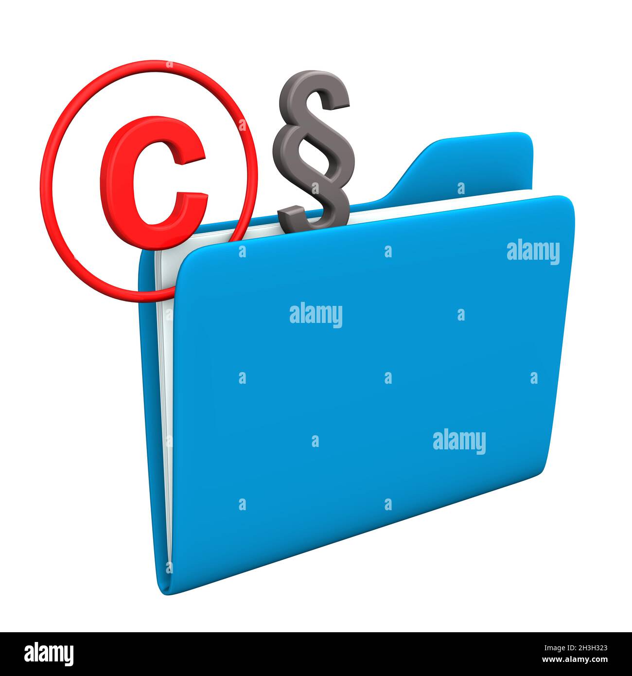 Copyright law folder icon hi-res stock photography and images - Alamy