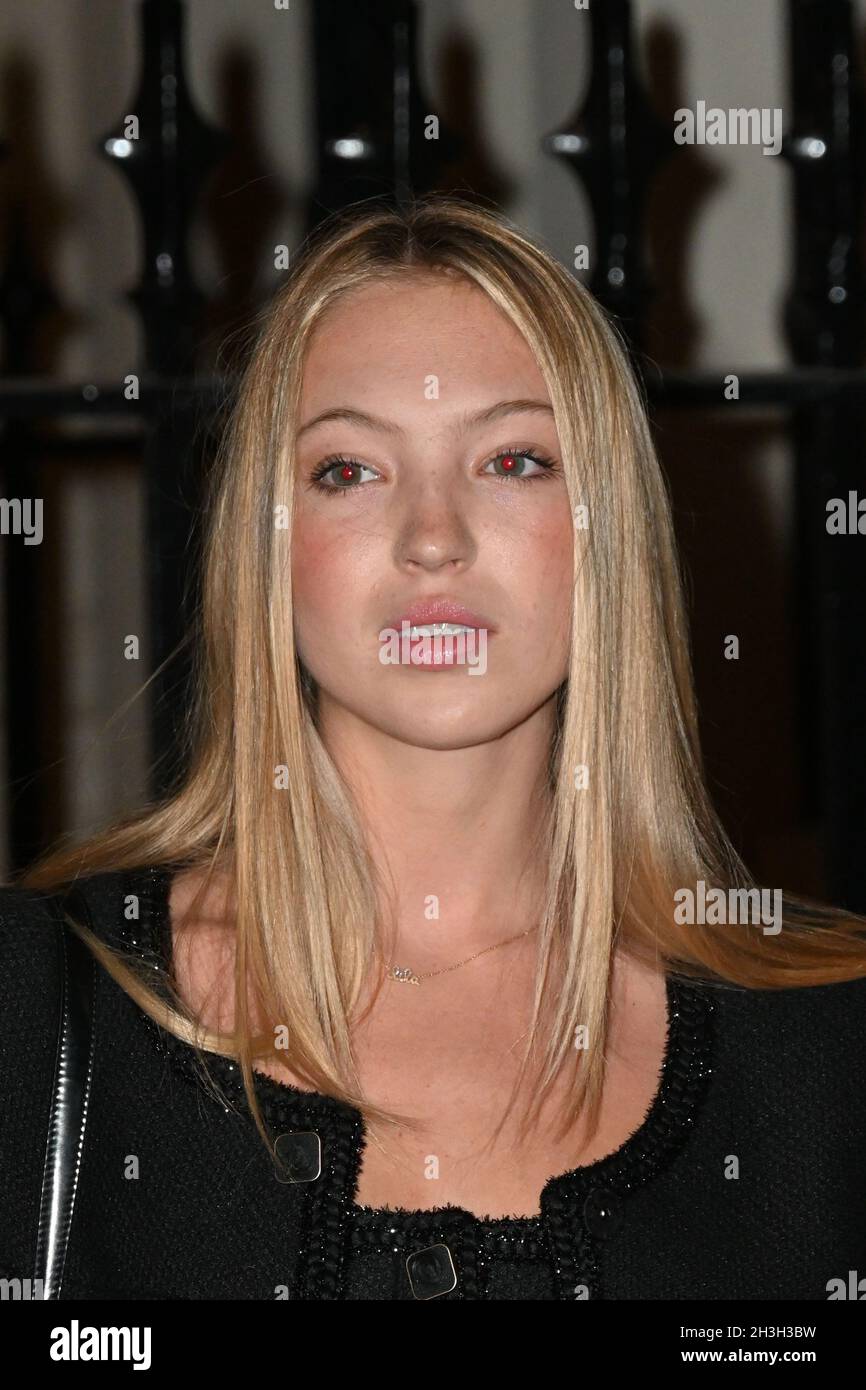 London, UK. 28th Oct, 2021. Lila Grace Moss attends British Vogue and ...