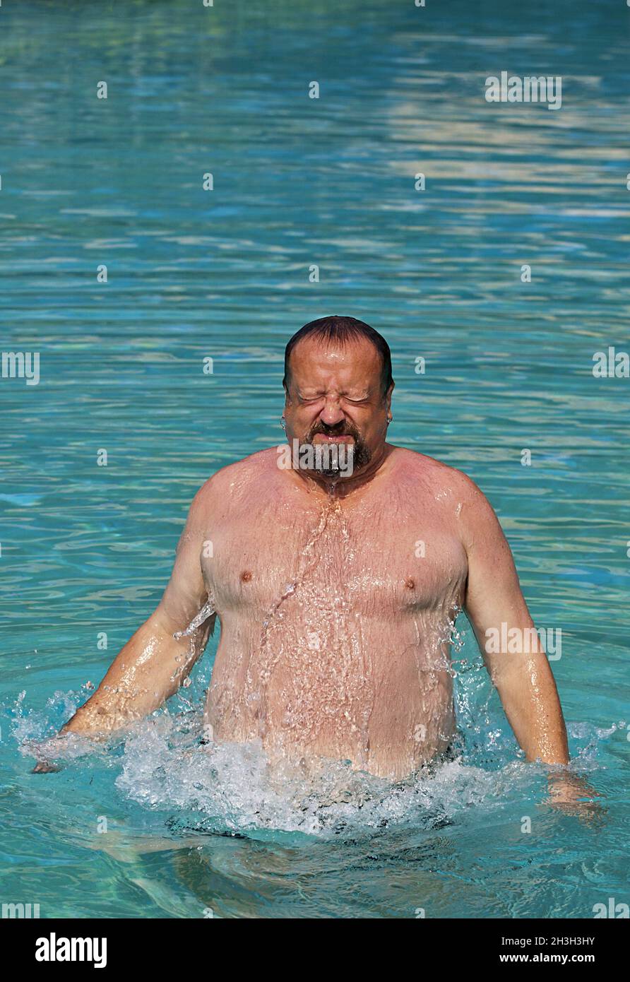 Overweight swimming hi-res stock photography and images - Alamy