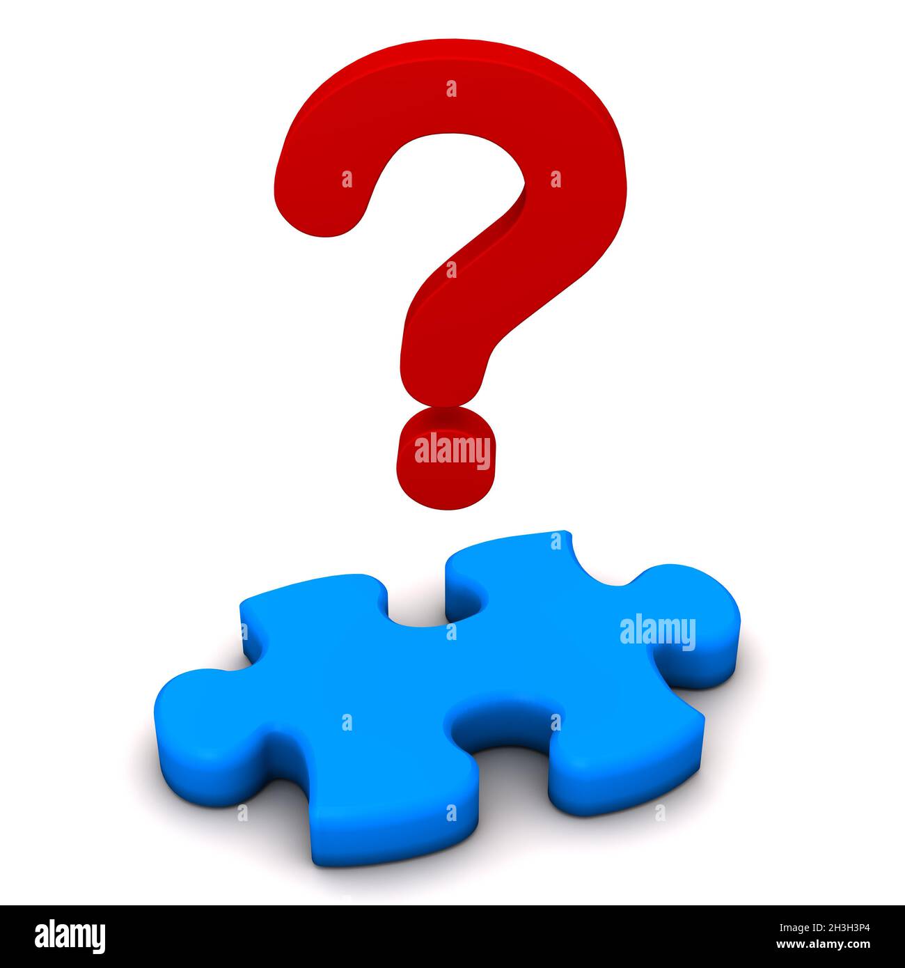 Puzzle Question Mark Stock Photo - Alamy