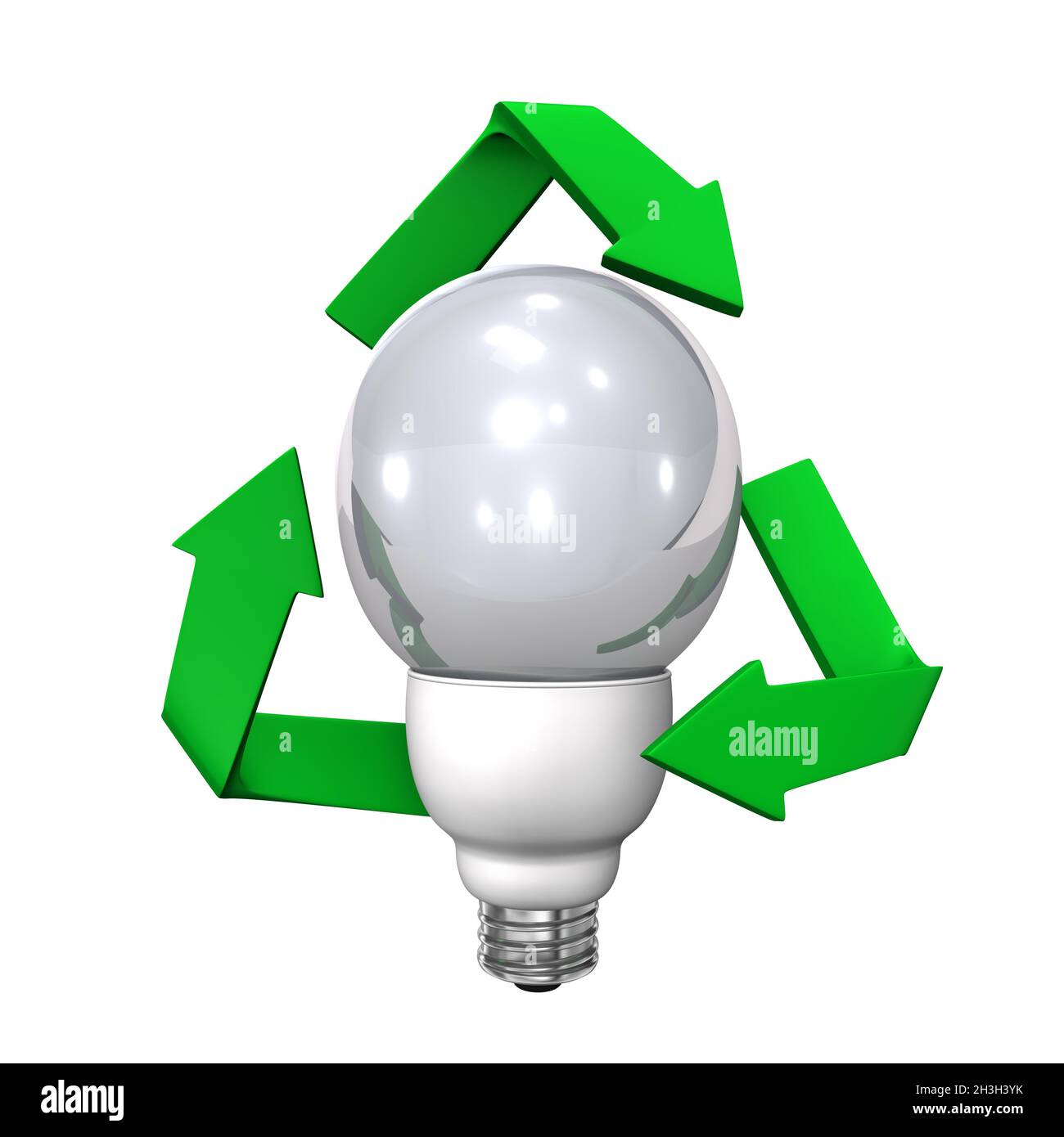 Bulb Recycling Symbol Stock Photo - Alamy
