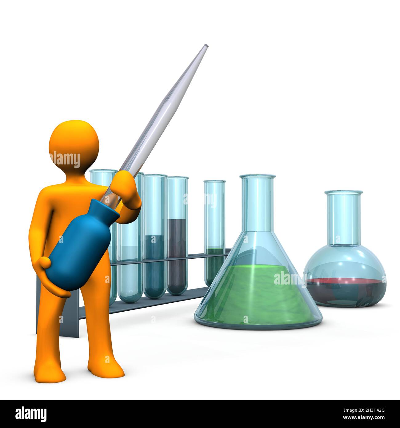 Chemical lab experiment Cut Out Stock Images & Pictures - Alamy