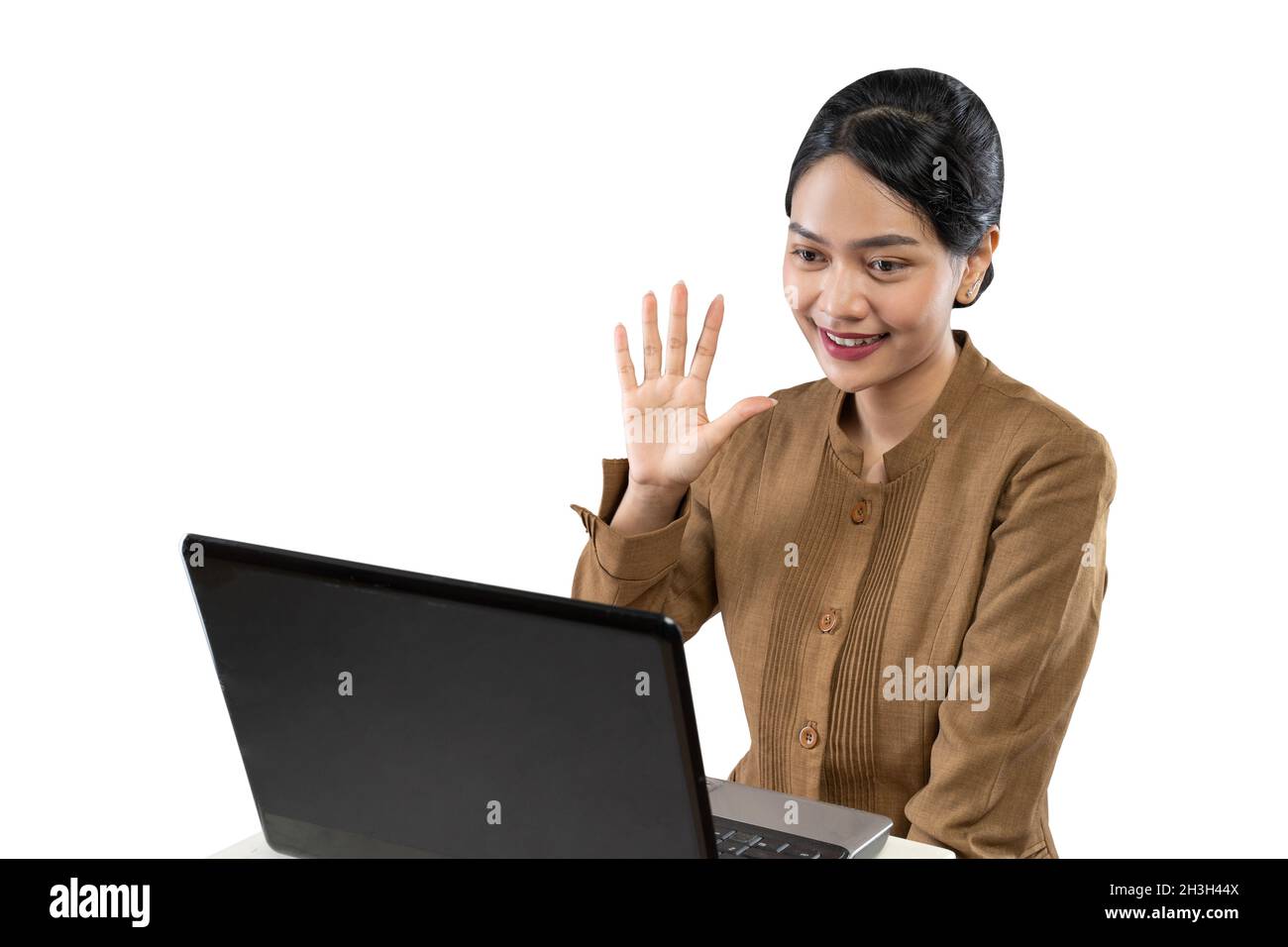 Servant waving hi-res stock photography and images - Alamy