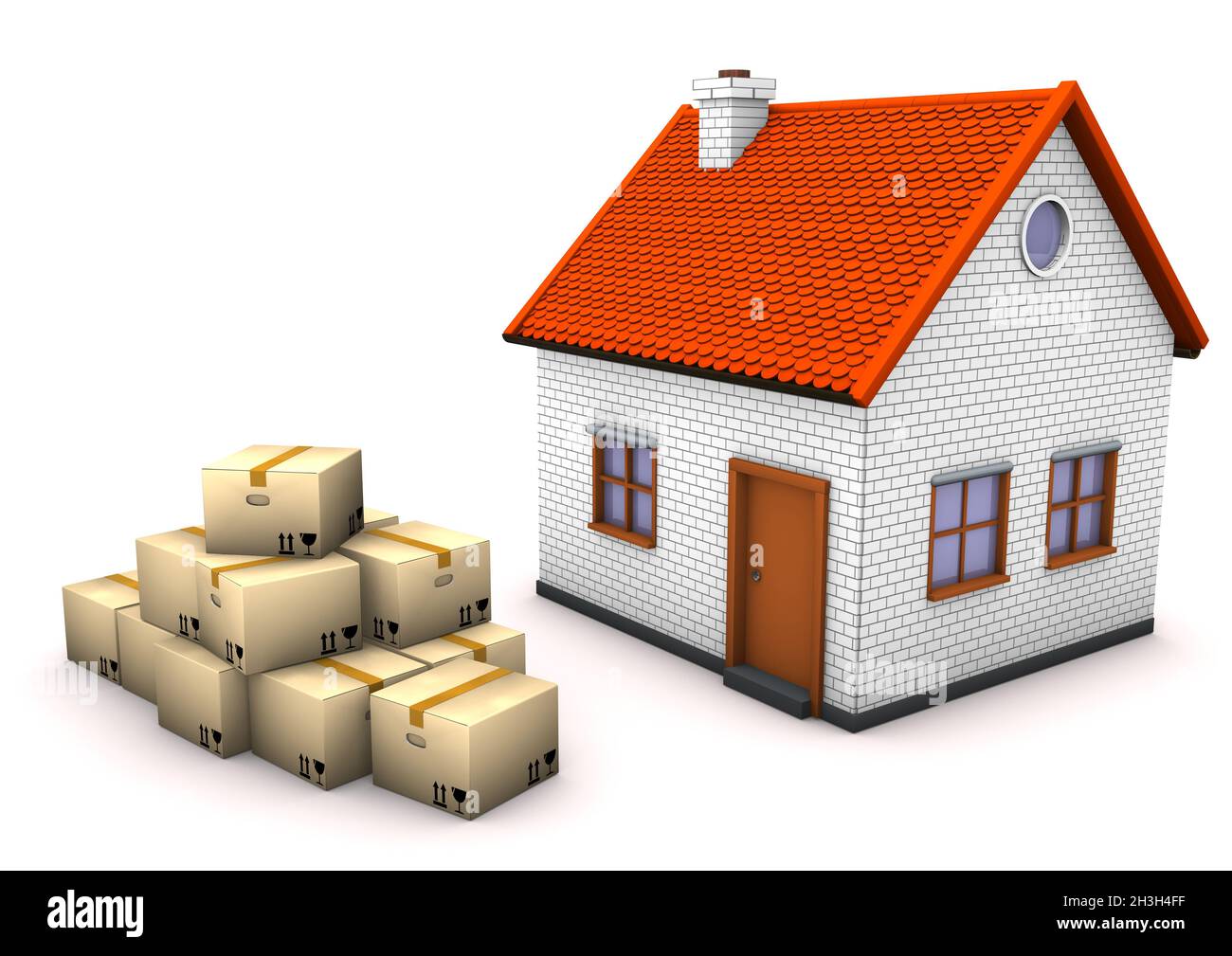 Packing house boxes hi-res stock photography and images - Alamy