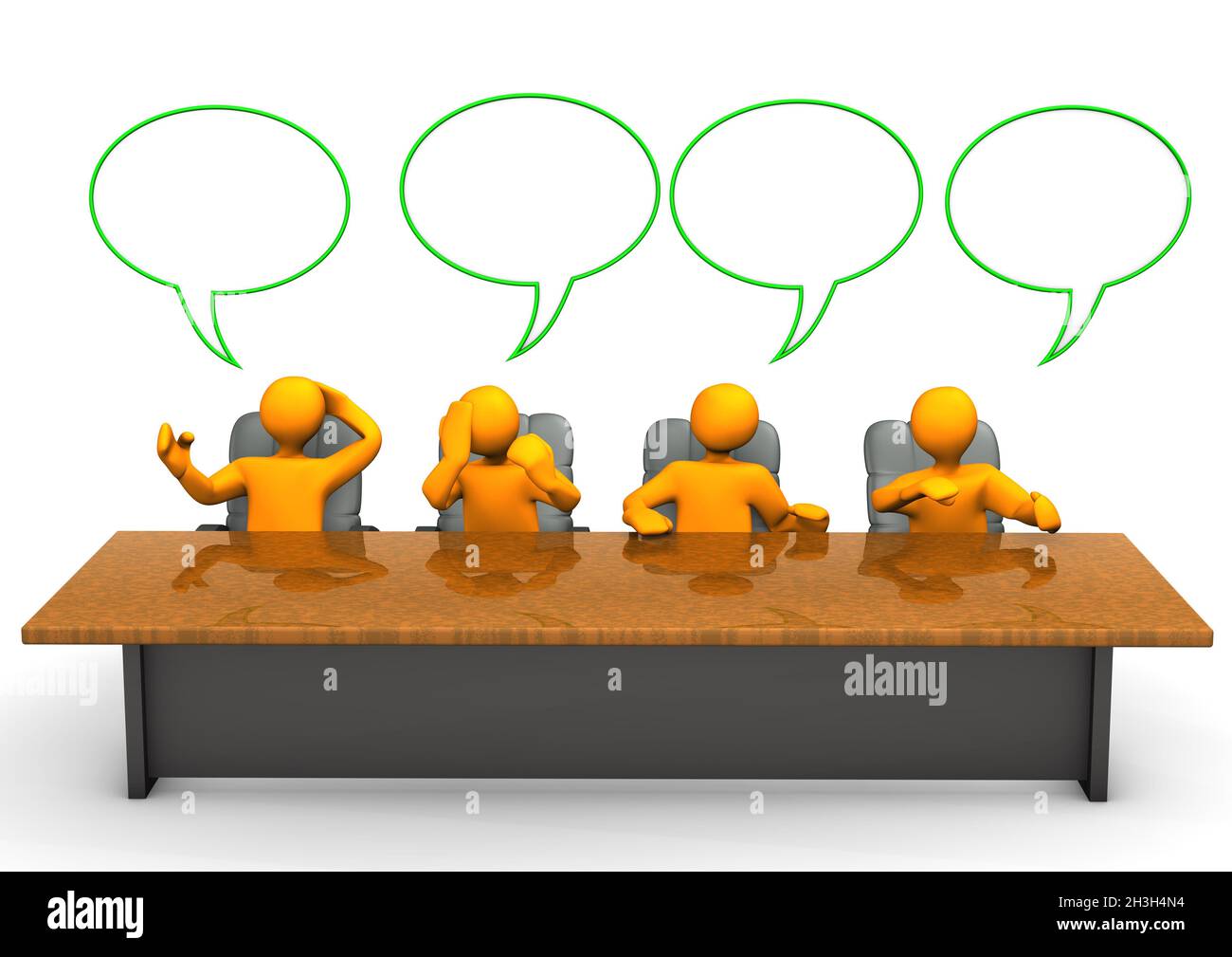 Business negotiation round table hi-res stock photography and images ...