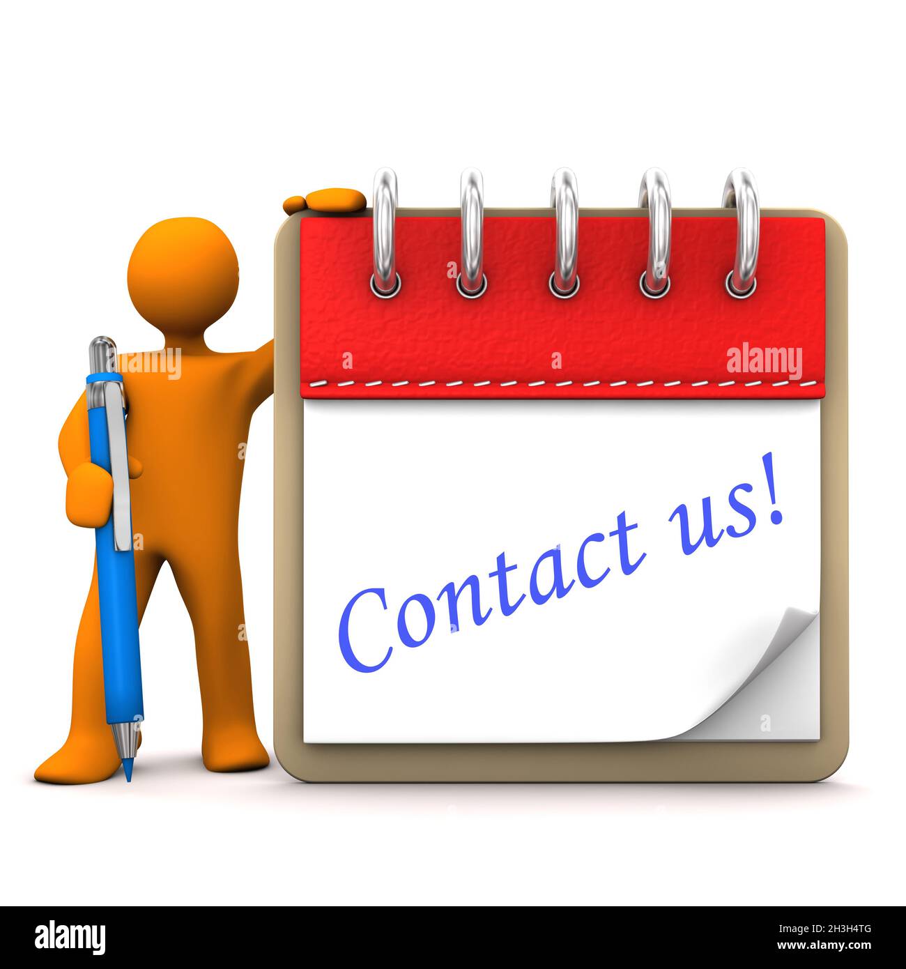 Contact us cartoon hi-res stock photography and images - Alamy