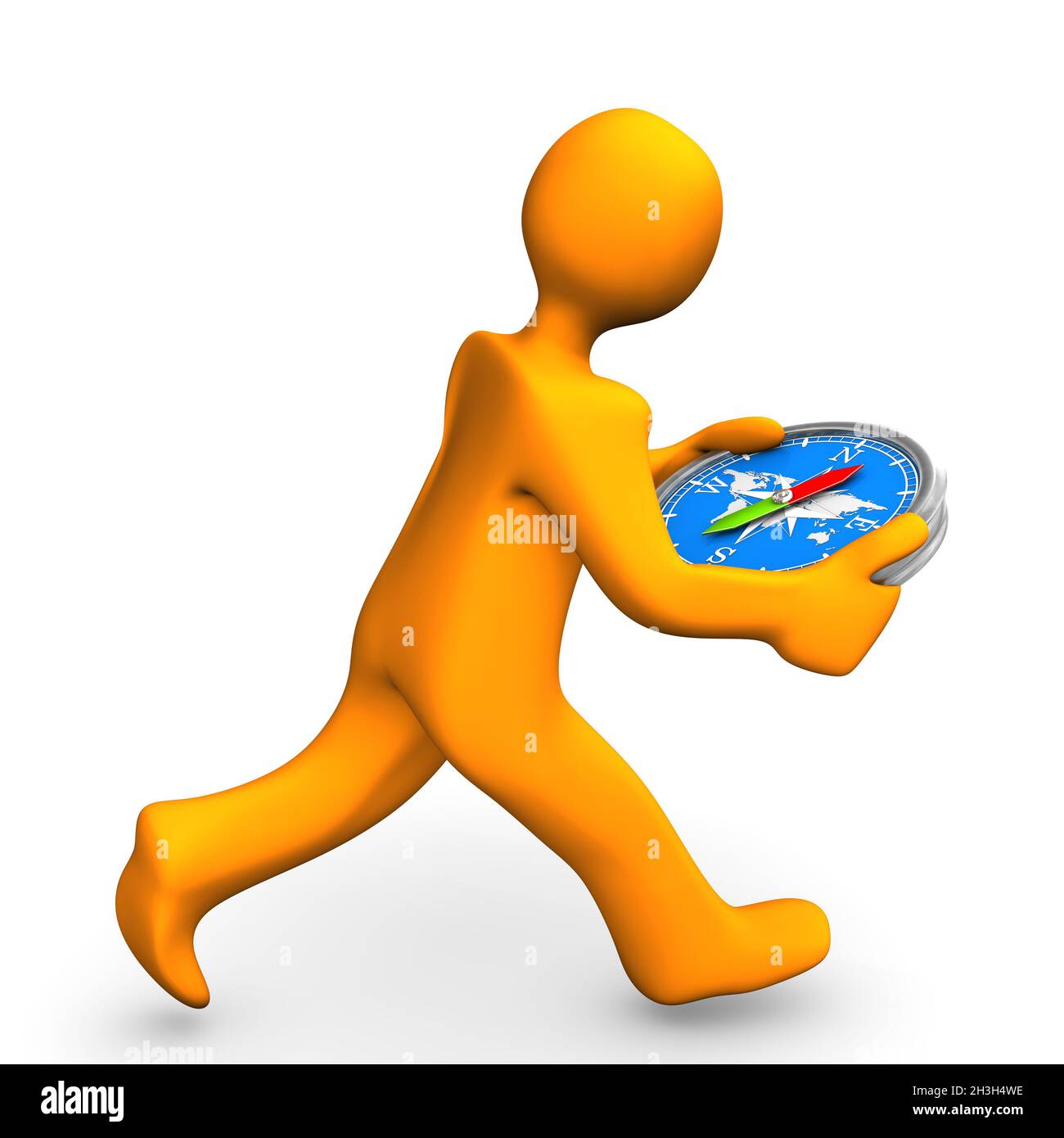 Manikin Run Compass Stock Photo - Alamy