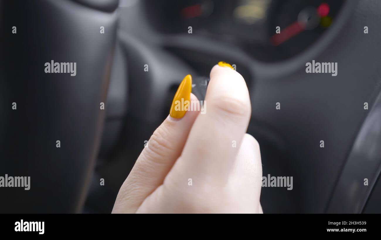 Driver hand signals hi-res stock photography and images - Alamy