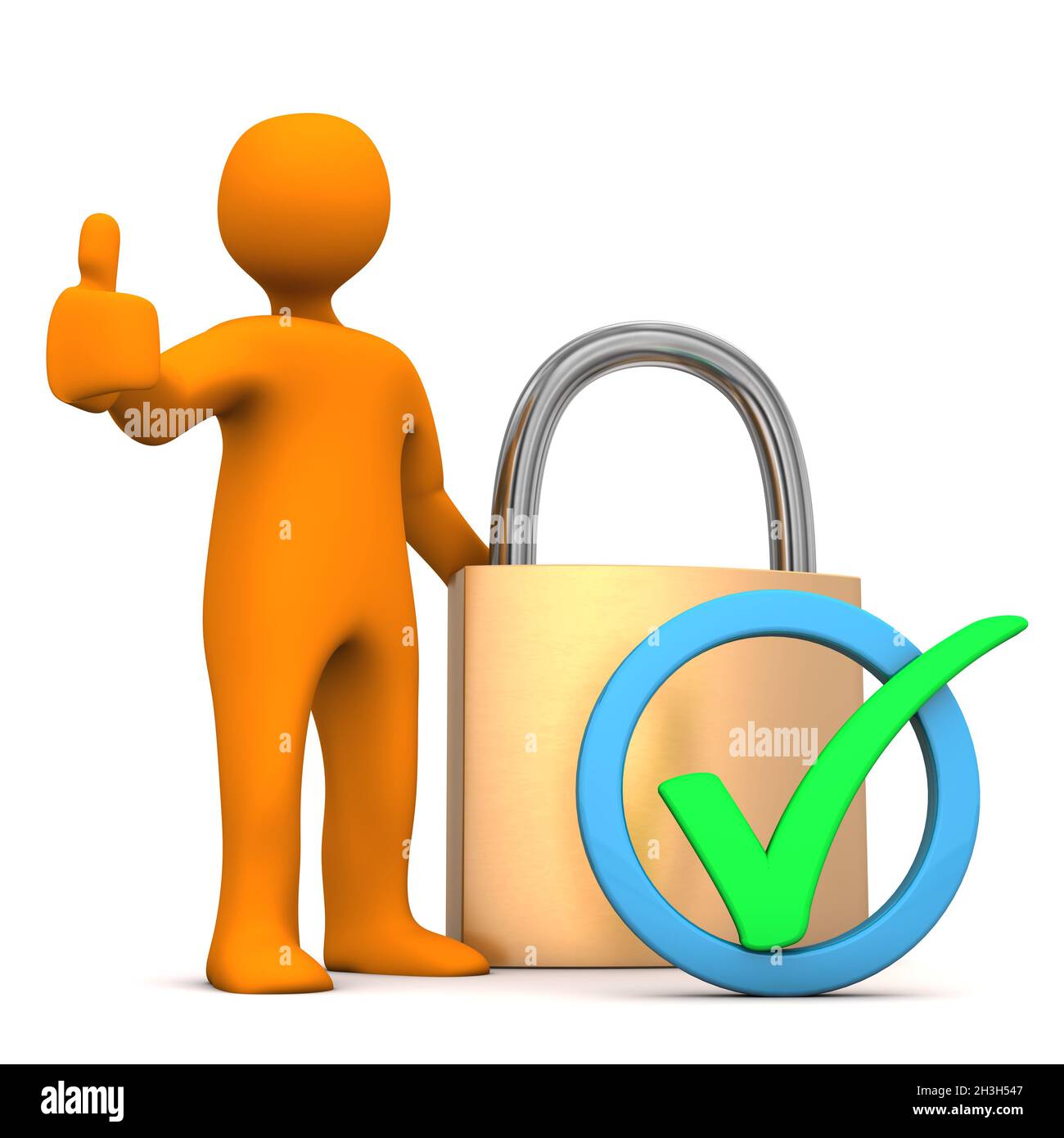 Illustration cartoon character lock hi-res stock photography and images ...