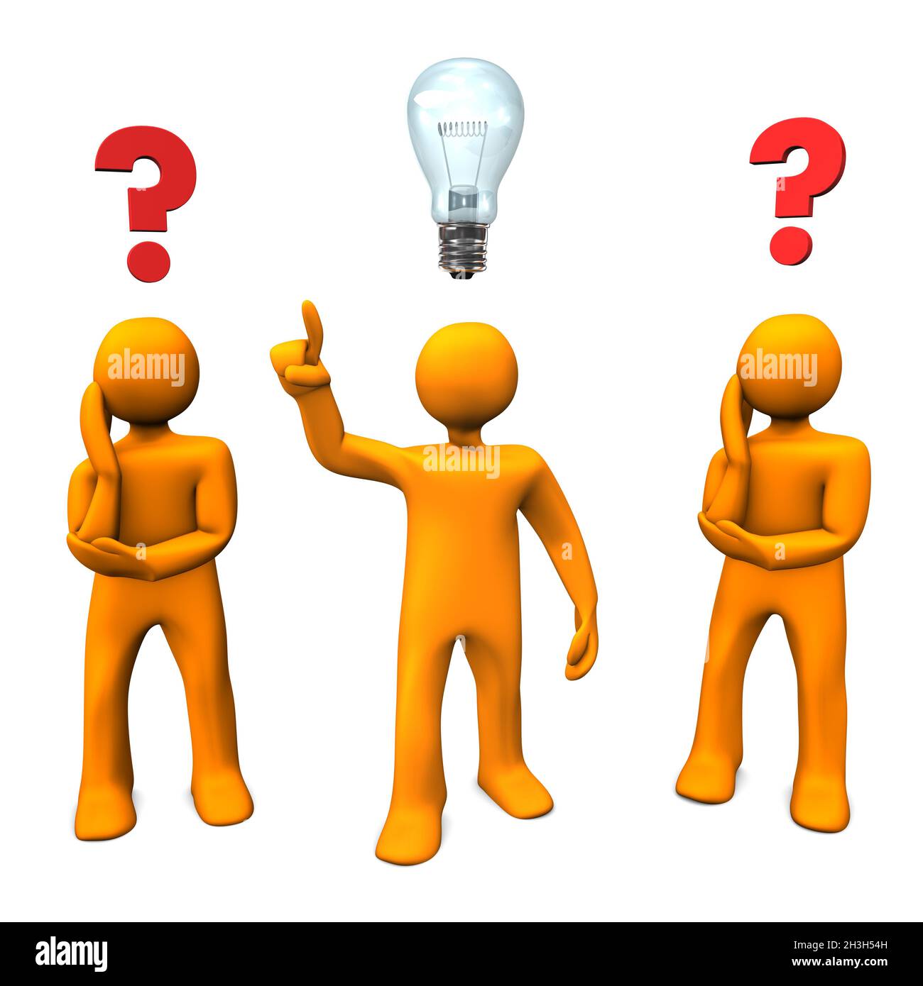 Man asking questions Cut Out Stock Images & Pictures - Alamy