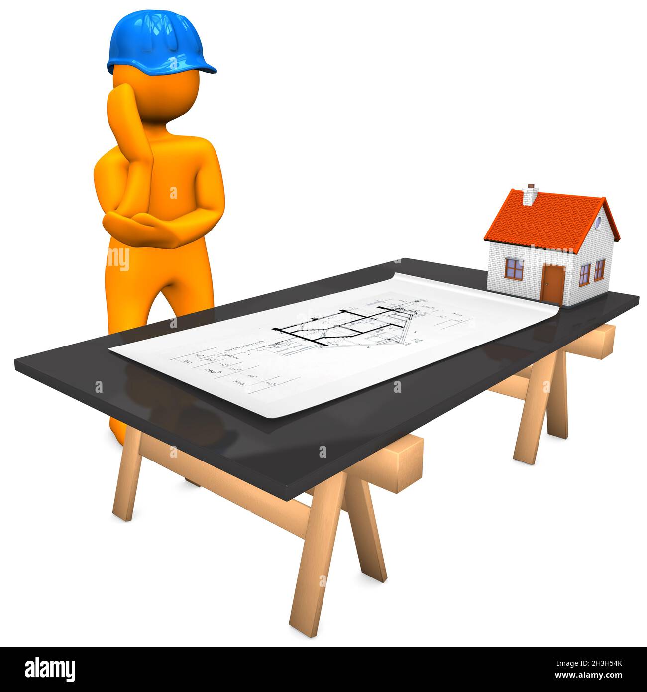 Architect engineer construction design Cut Out Stock Images & Pictures ...