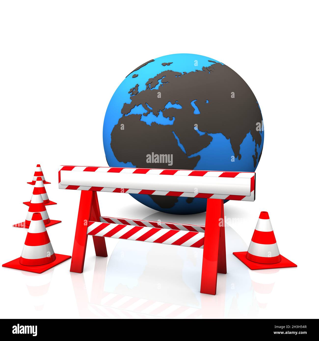 Construction Site Globe Stock Photo - Alamy