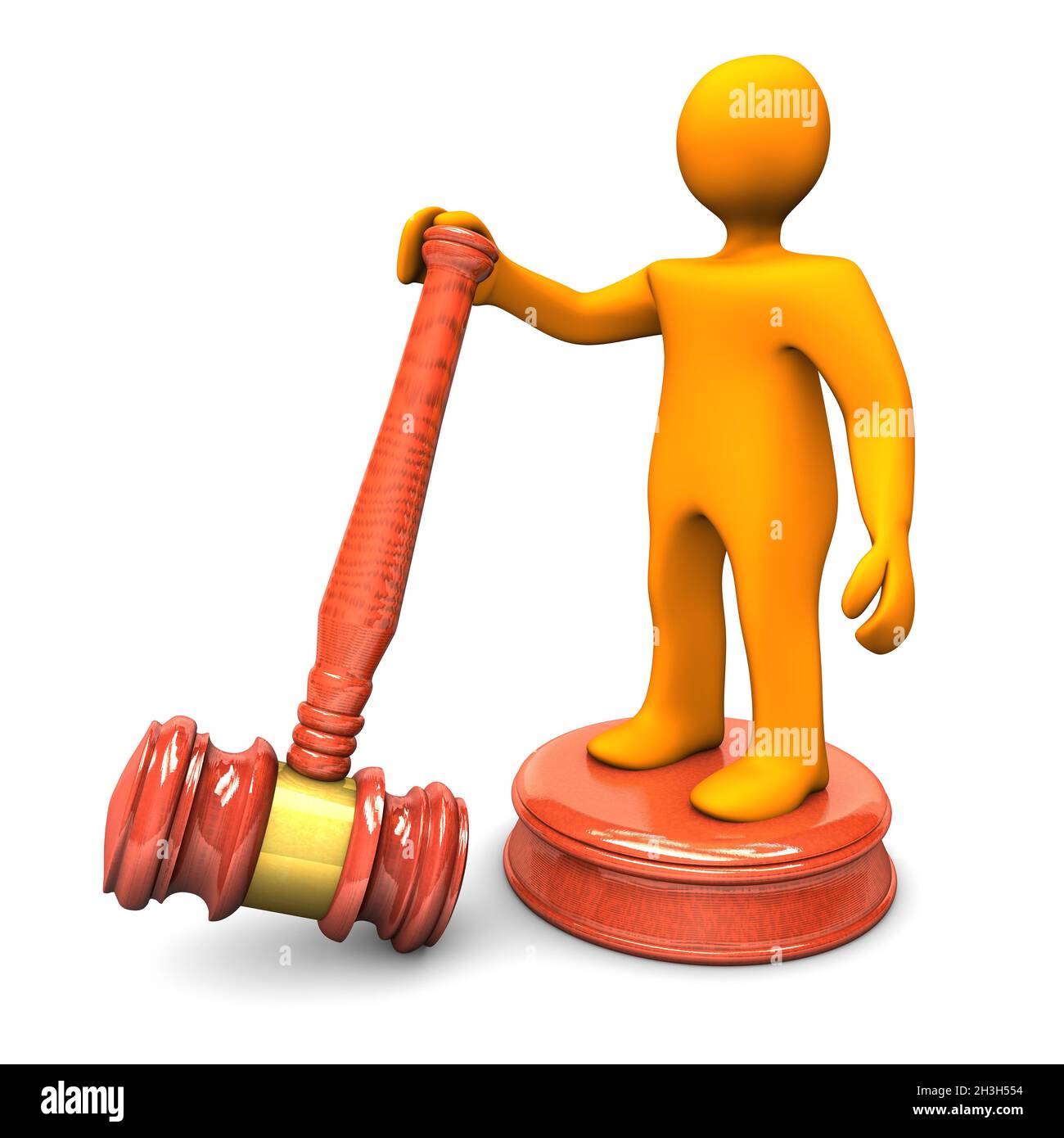 Manikin Auction Hammer Stock Photo - Alamy