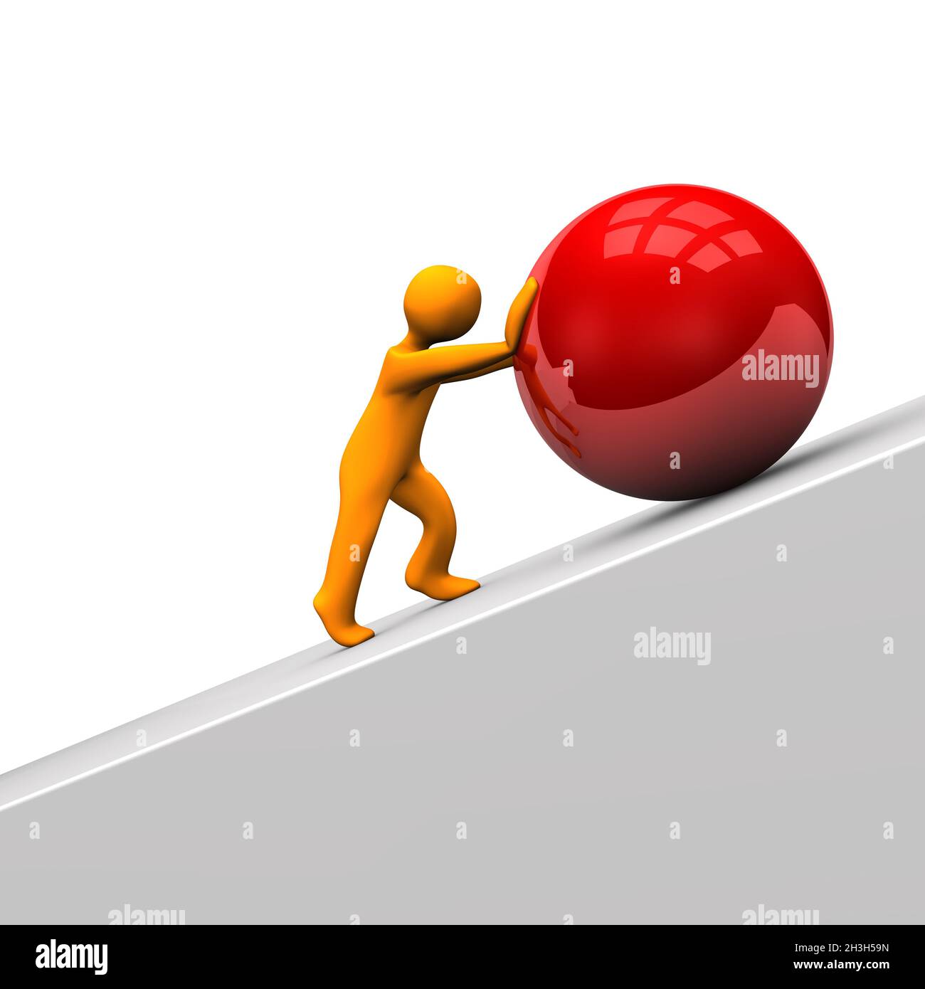 Pushing upwards hi-res stock photography and images - Alamy