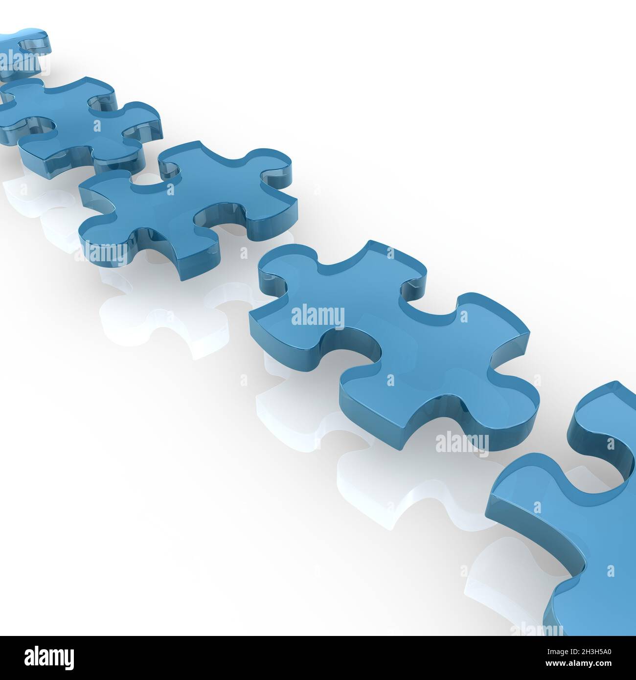 Glass Puzzle Pieces Stock Photo - Alamy