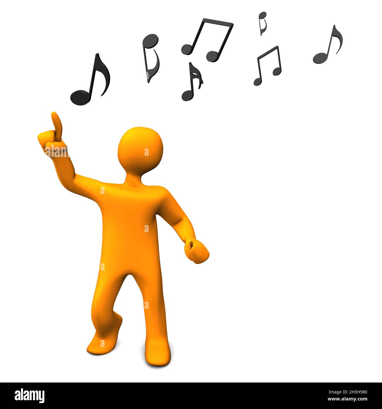 Cartoon music notes hi-res stock photography and images - Alamy