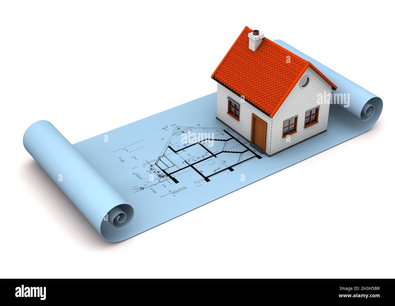 Draftsman drawing Cut Out Stock Images & Pictures - Alamy