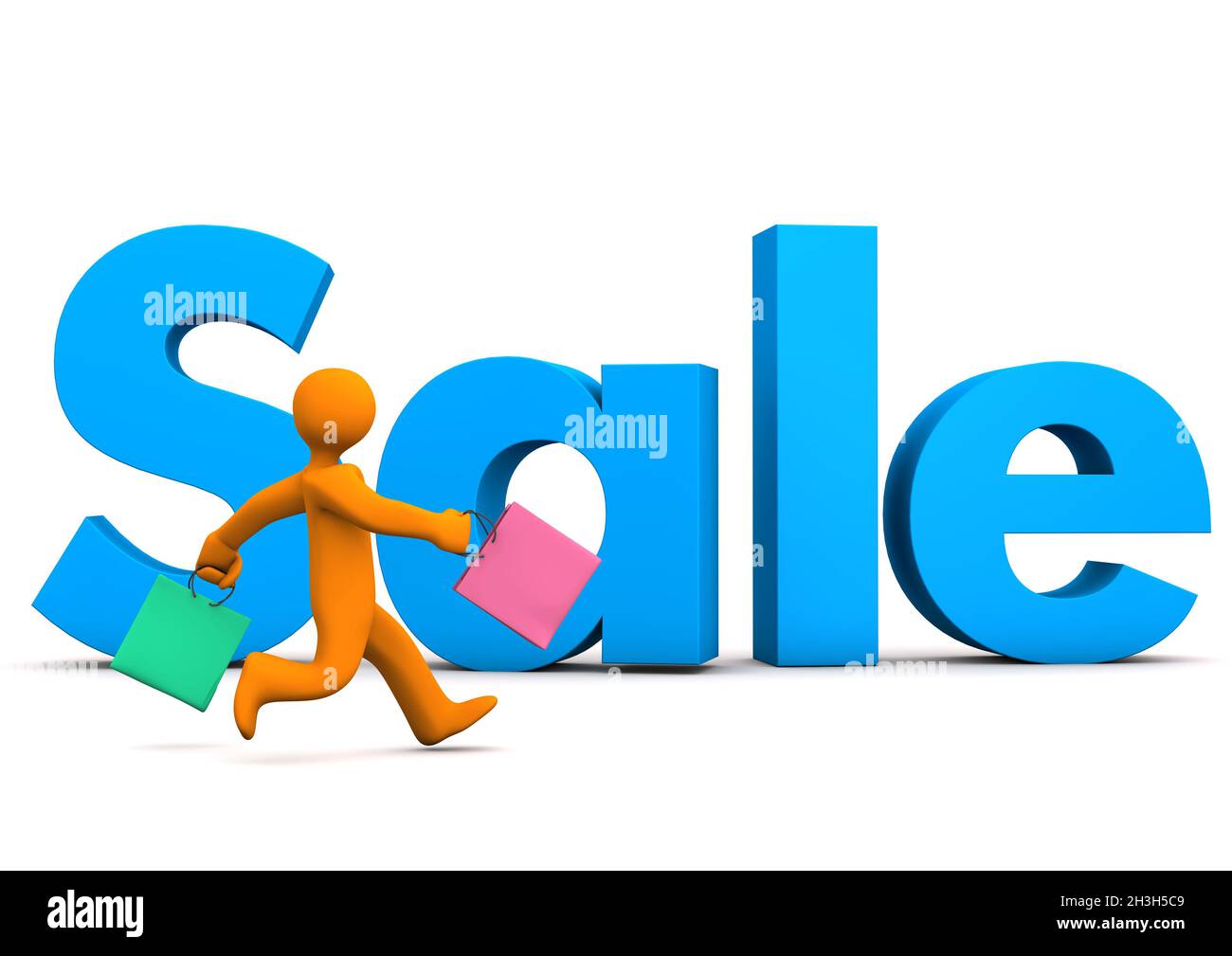 Shopping Stress Sale Stock Photo - Alamy