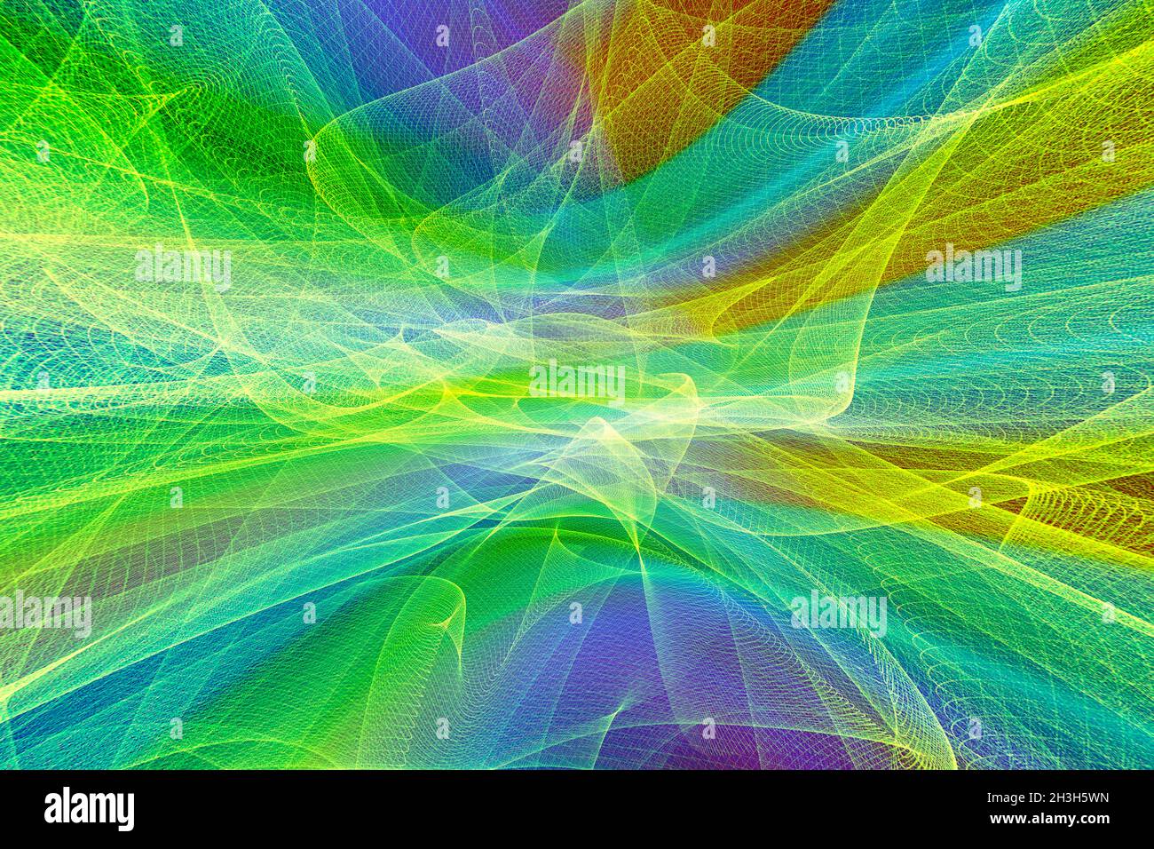 Abstract green background with yellow grid Stock Photo - Alamy