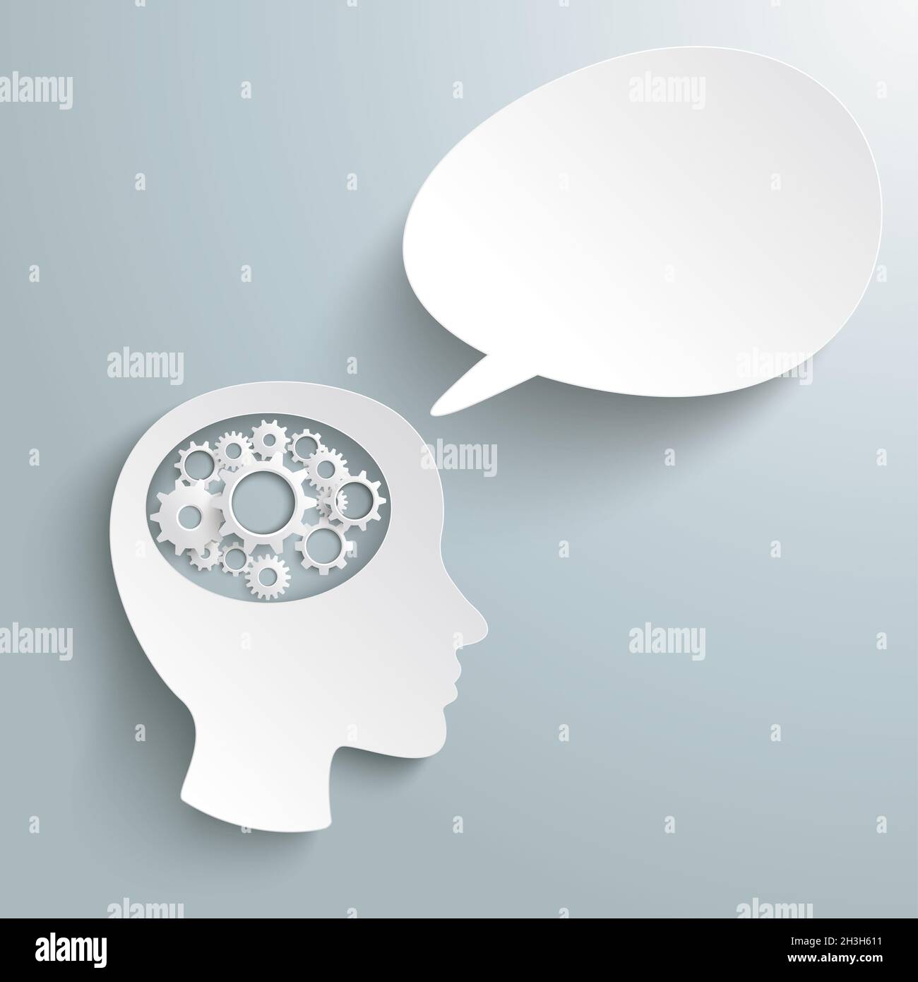 Speech bubble head hi-res stock photography and images - Alamy