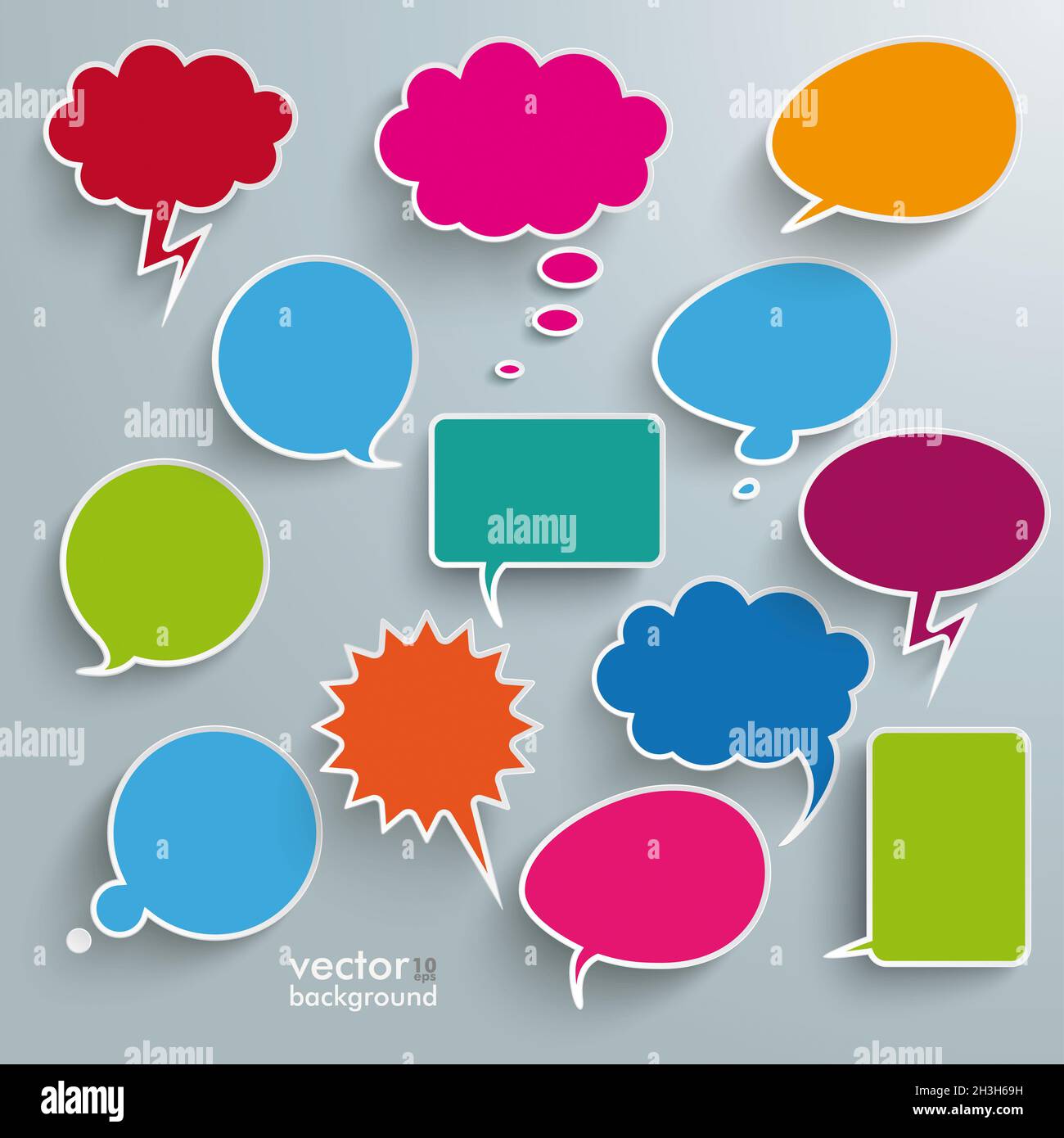 Thought bubbles communication hi-res stock photography and images - Alamy
