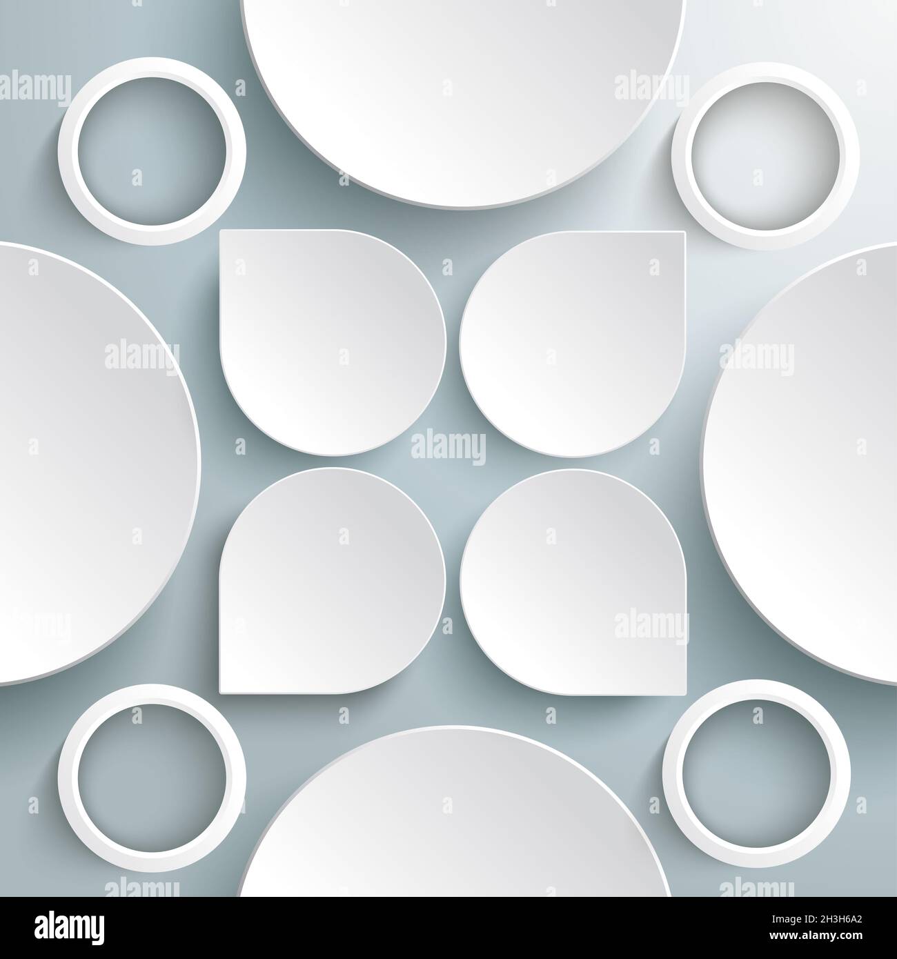 Infographic Lotus Drops Rings Circles PiAd Stock Photo - Alamy
