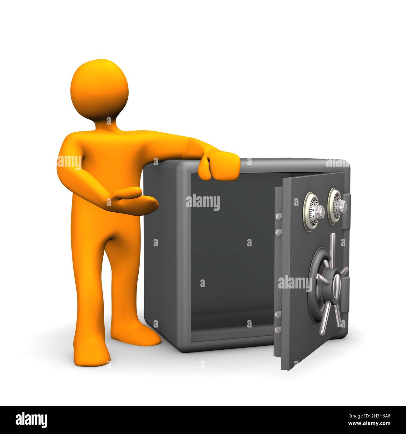 Empty bank vault Cut Out Stock Images & Pictures - Alamy