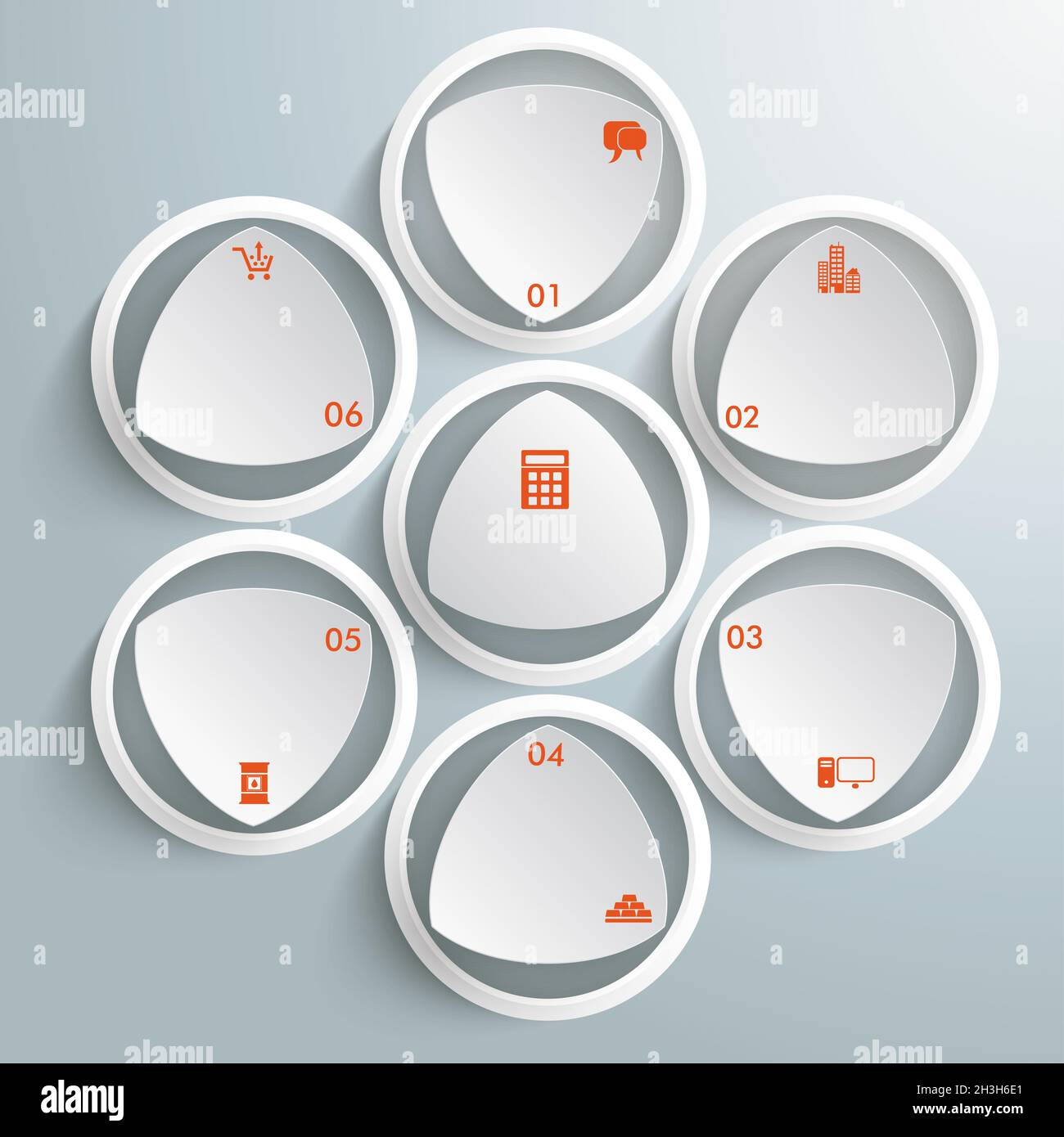 7 options infographic hi-res stock photography and images - Alamy