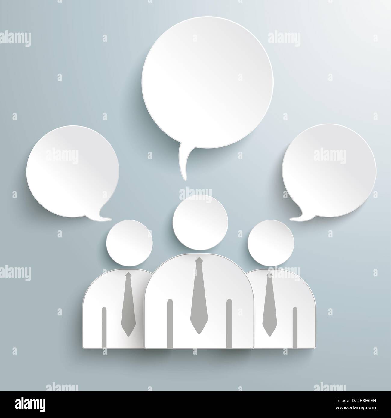 Three Paper Humans Stock Photo - Alamy