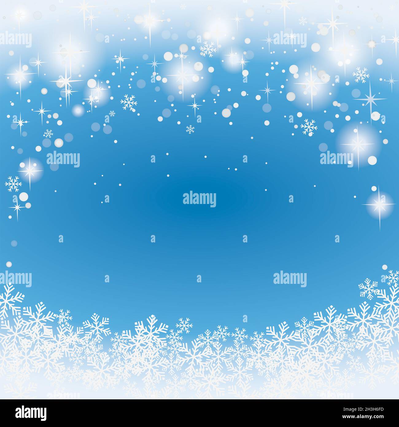 Snow Stars Background Stock Photo - Alamy