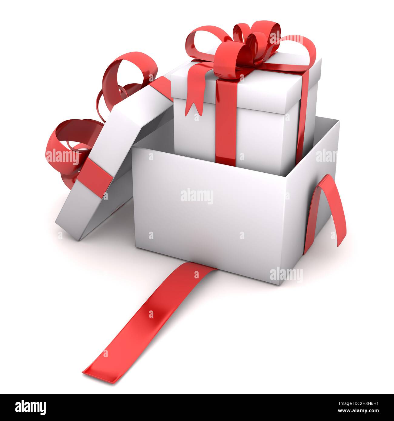Gift In Gift Stock Photo - Alamy