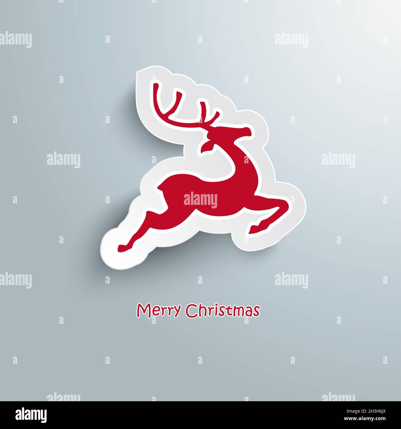 Rentier Merry Christmas Stock Photo - Alamy