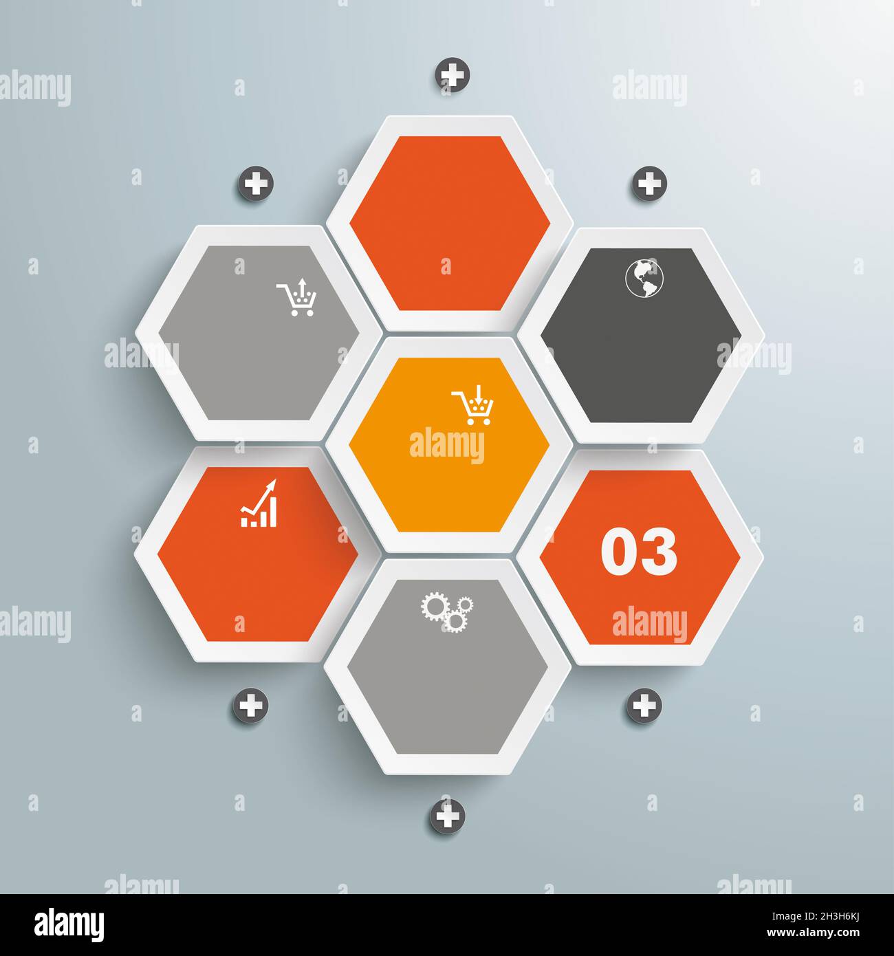 7 options infographic hi-res stock photography and images - Alamy