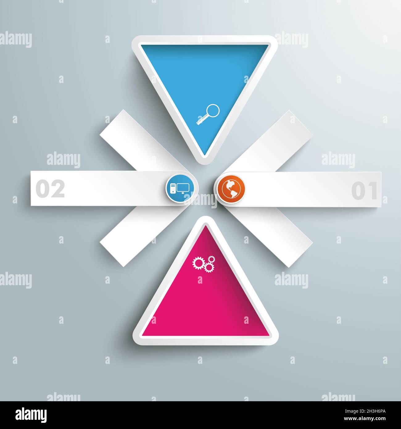 Two triangles hi-res stock photography and images - Alamy