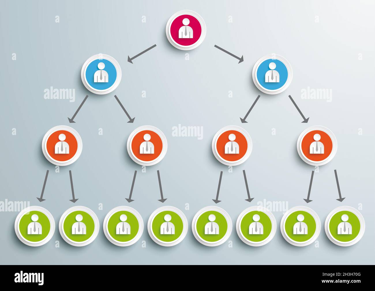 Pyramid Scheme Infographic PiAd Stock Photo - Alamy