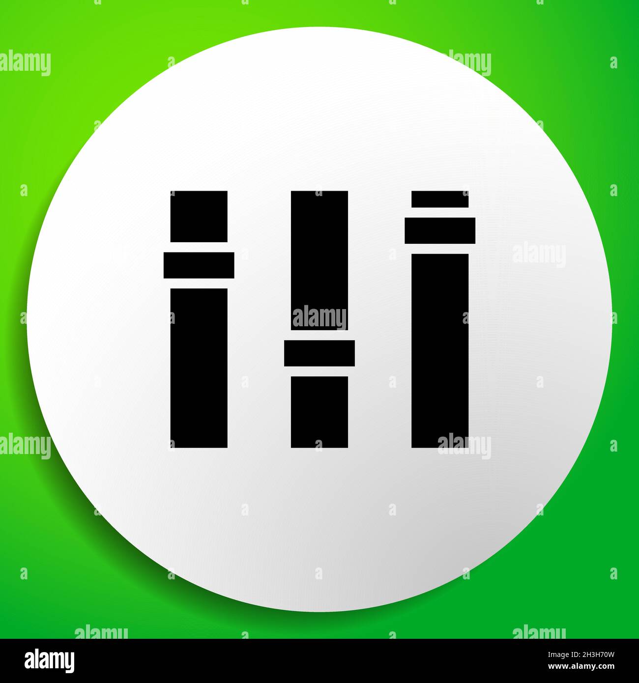 Adjuster, slider, tuner, fader bars with levers, knobs - stock vector ...