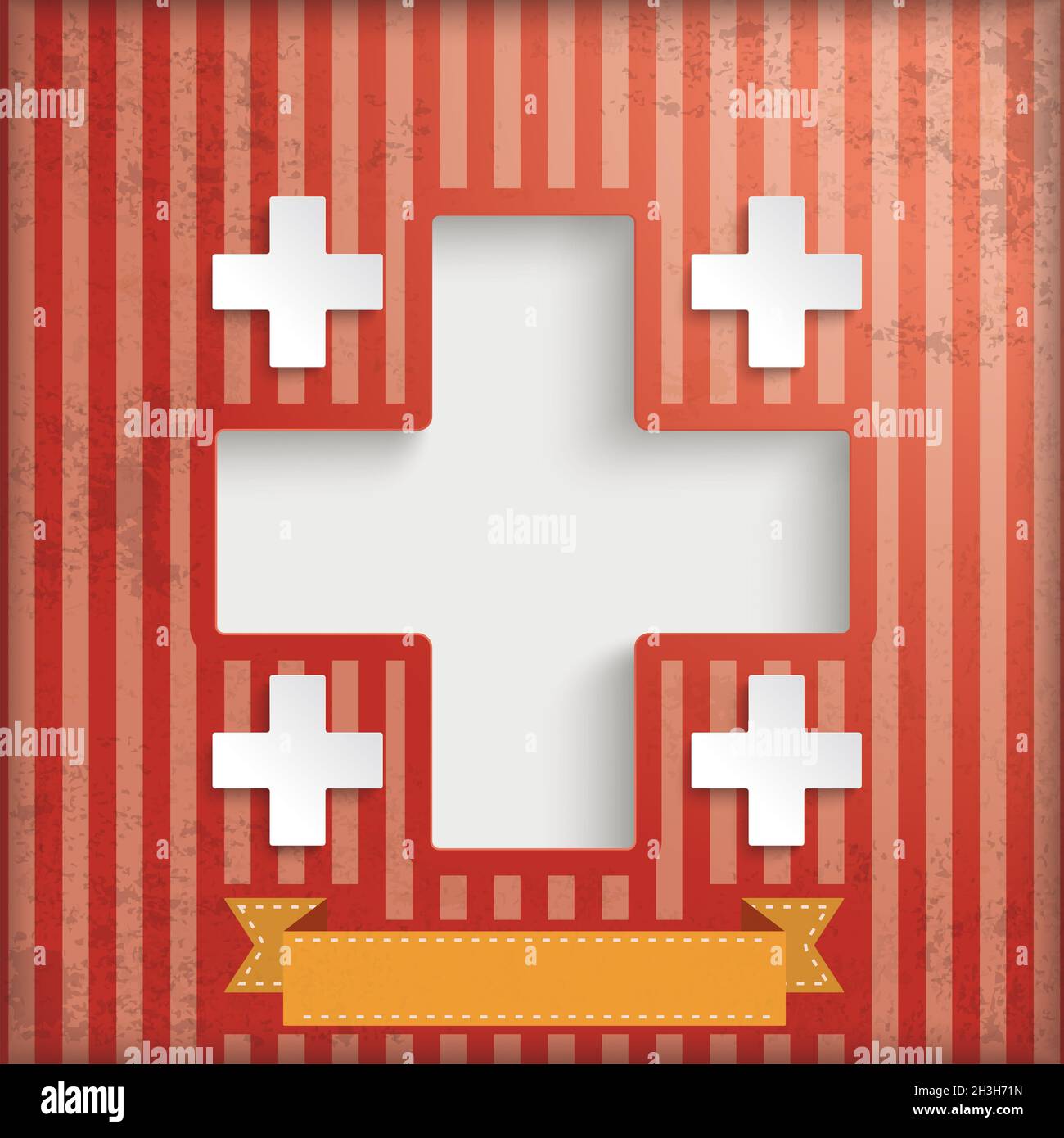 Vintage Background Hospital Cross Stock Photo - Alamy