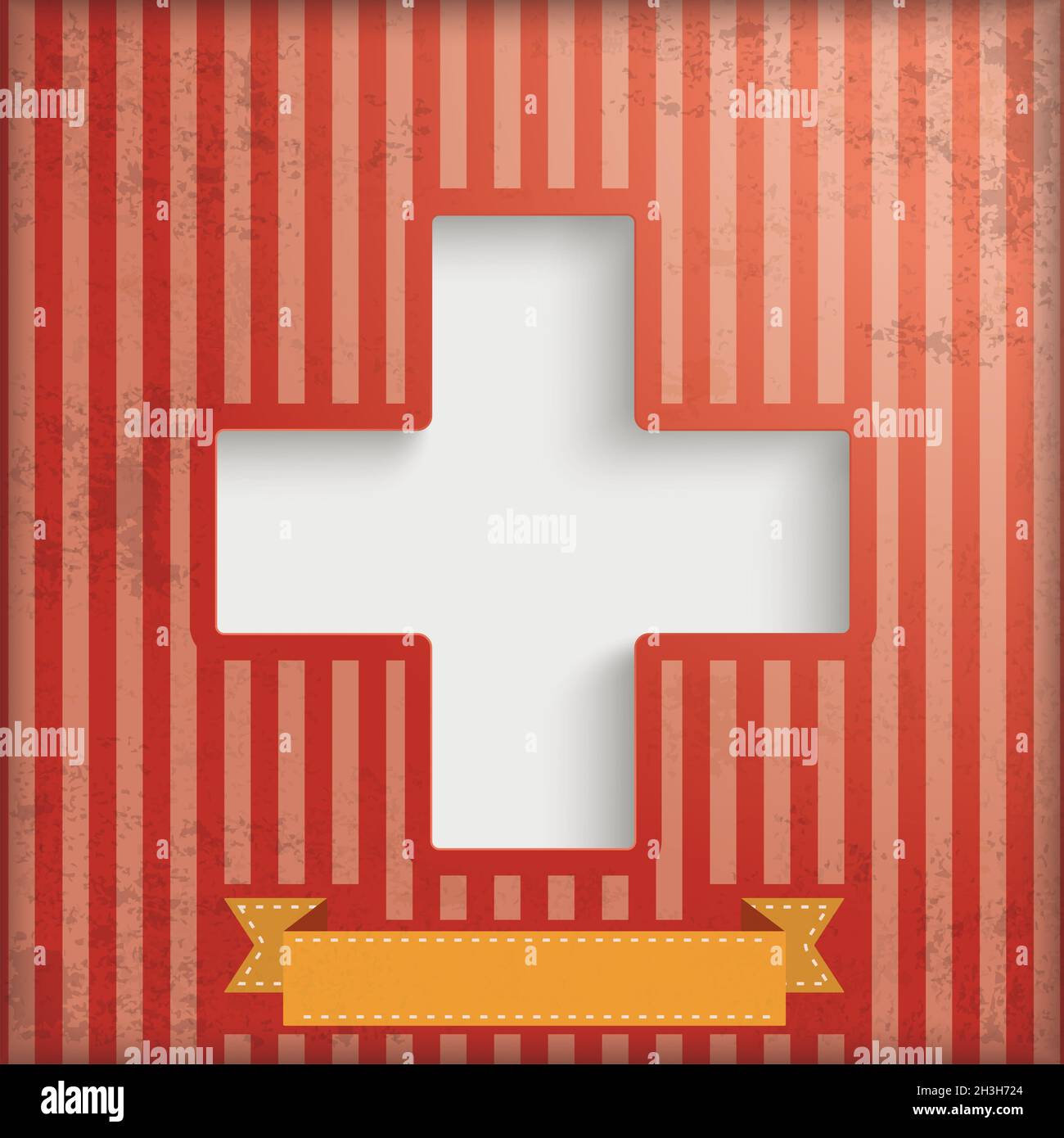Vintage Hospital Sign PiAd Stock Photo - Alamy