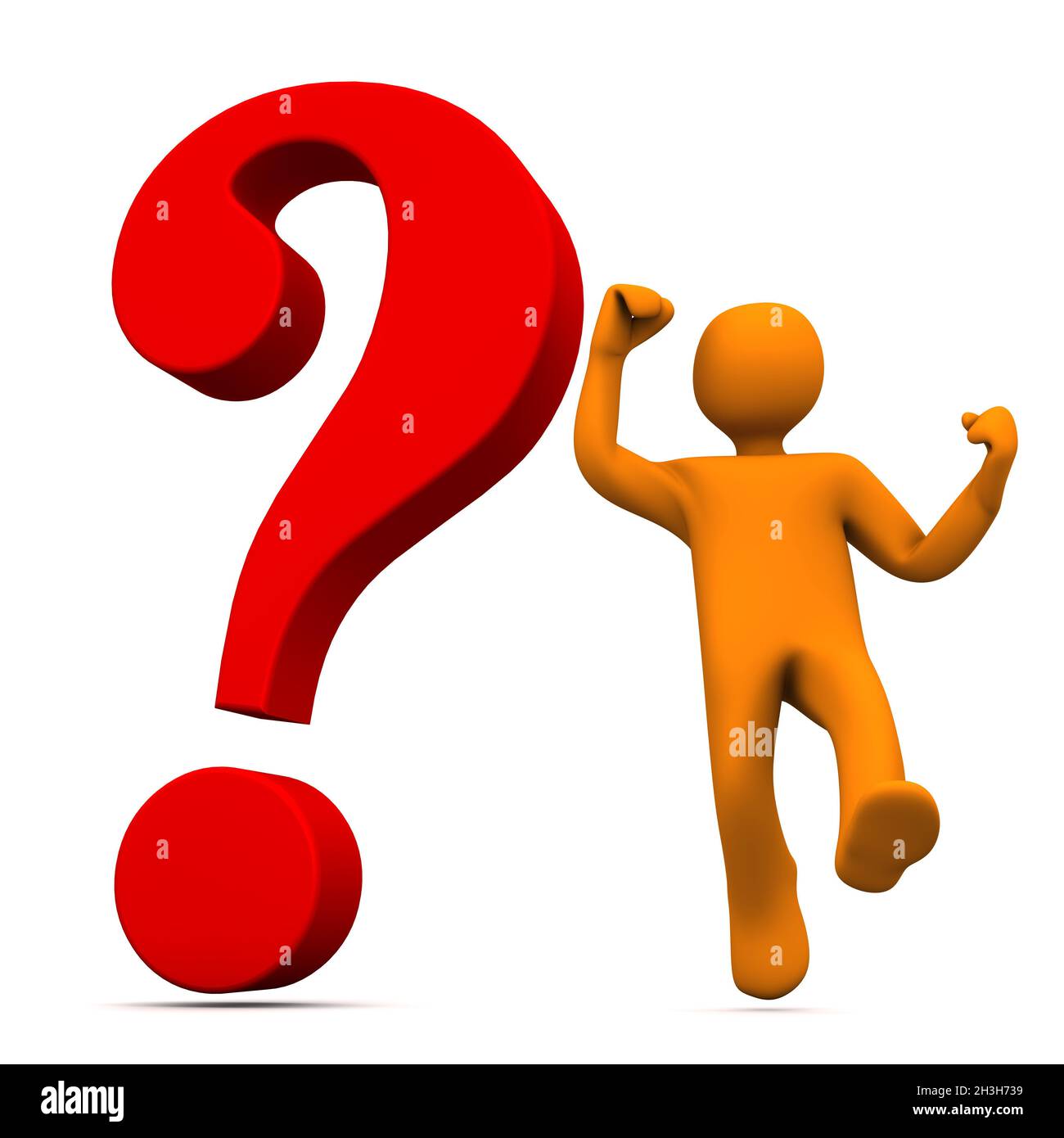 Figure question mark Cut Out Stock Images & Pictures - Alamy