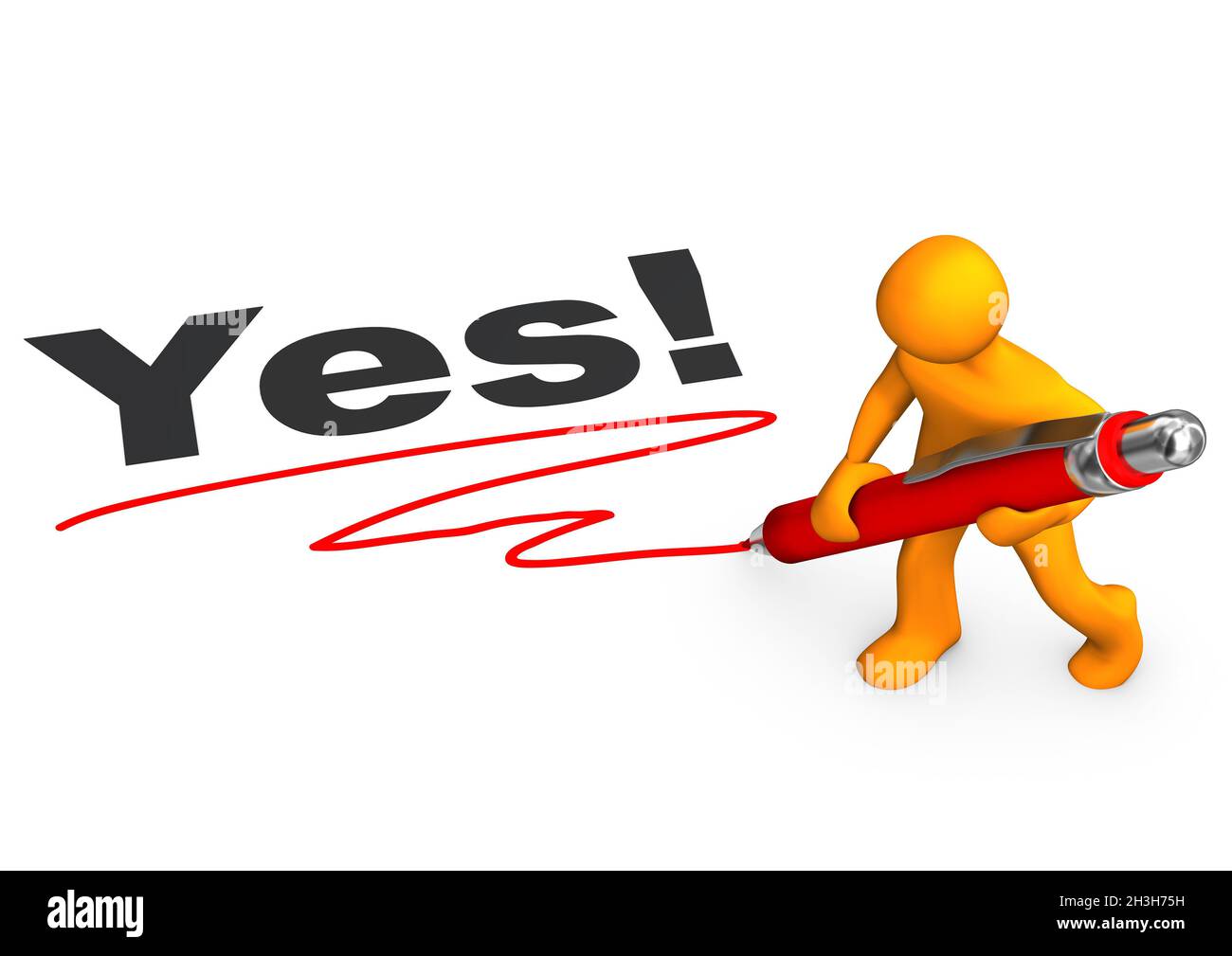 Cartoon woman thinking yes hi-res stock photography and images - Alamy