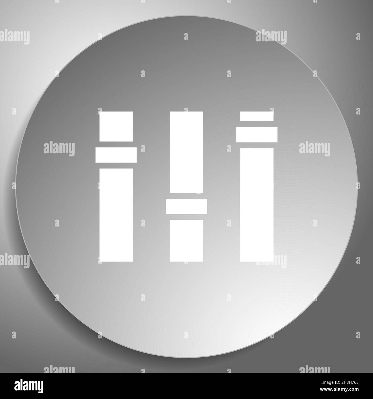 Adjuster, slider, tuner, fader bars with levers, knobs - stock vector ...