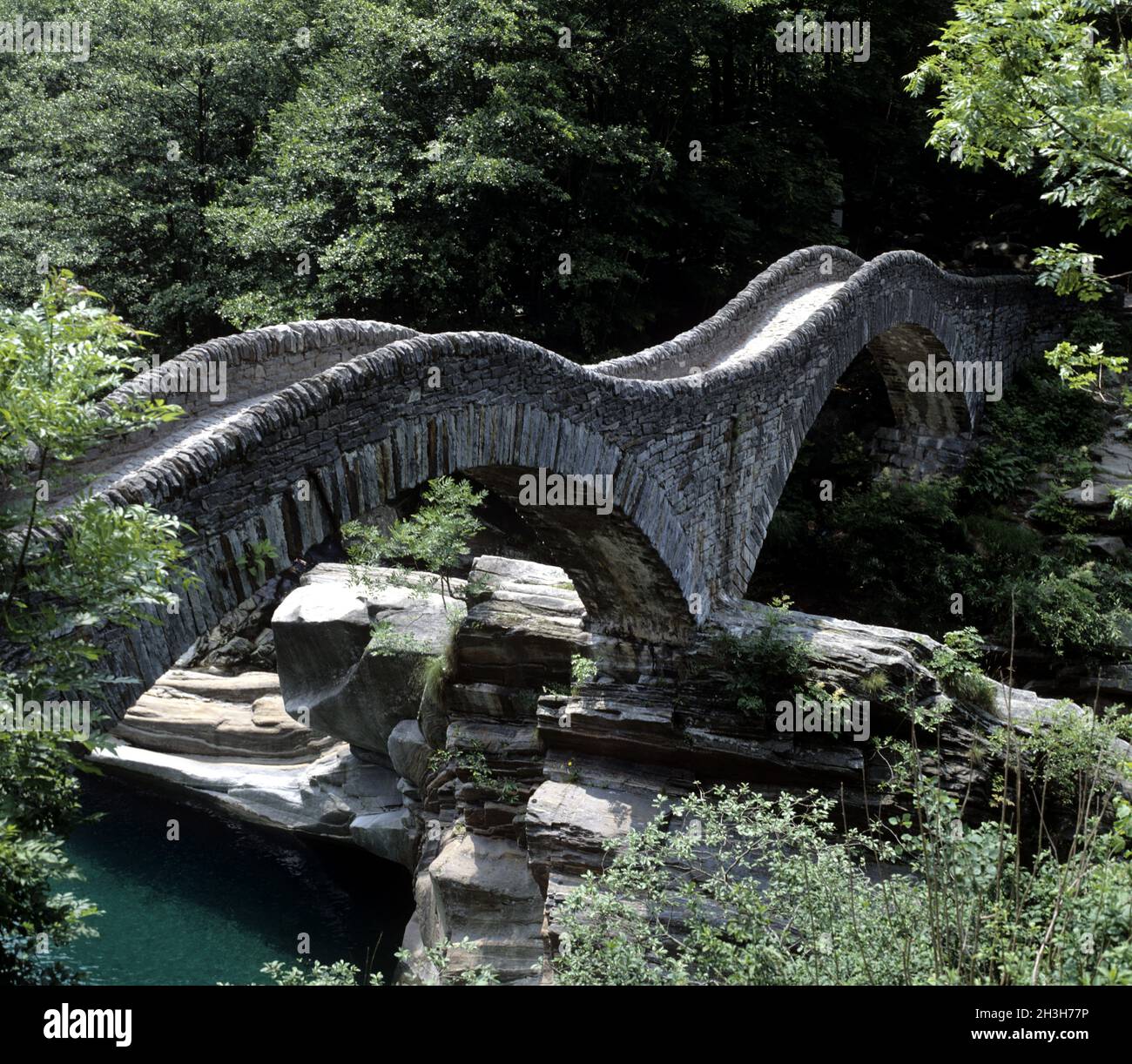 Double arch bridge Stock Photo - Alamy