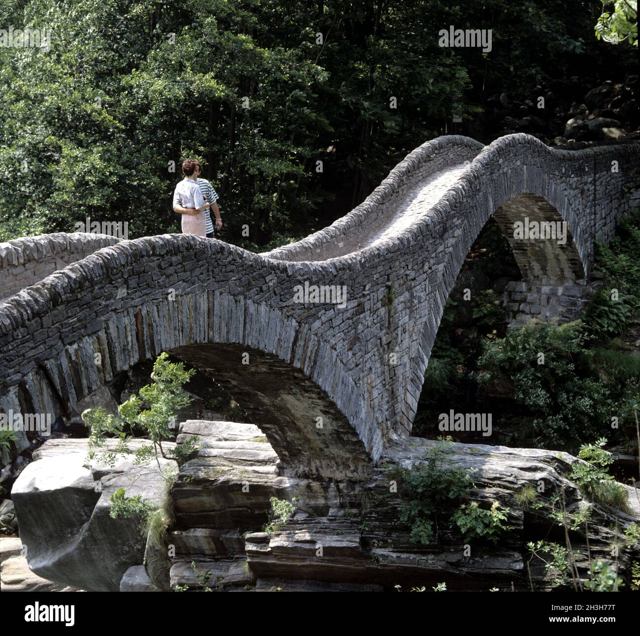 Double arch bridge Stock Photo - Alamy