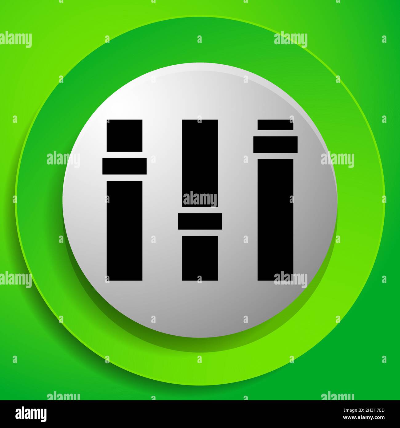 Adjuster, slider, tuner, fader bars with levers, knobs - stock vector ...