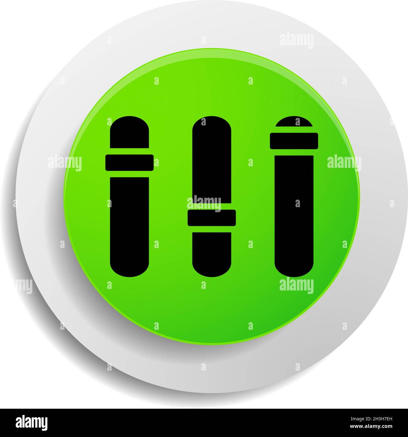 Adjuster, slider, tuner, fader bars with levers, knobs - stock vector ...