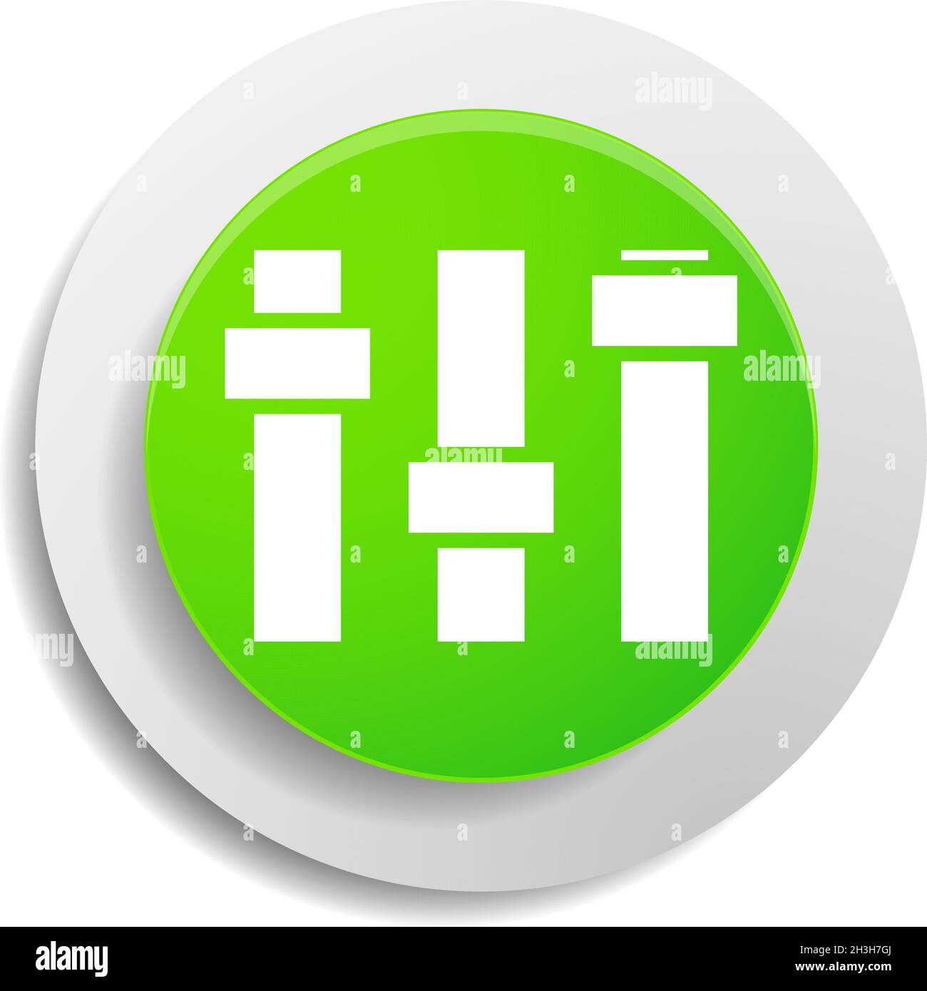 Adjuster, slider, tuner, fader bars with levers, knobs - stock vector ...