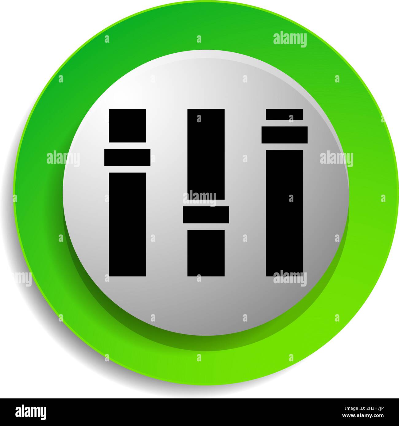 Adjuster, slider, tuner, fader bars with levers, knobs - stock vector ...