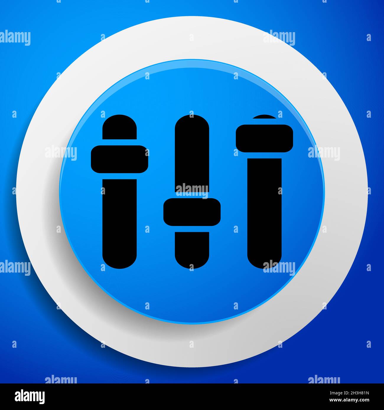 Adjuster, slider, tuner, fader bars with levers, knobs - stock vector ...